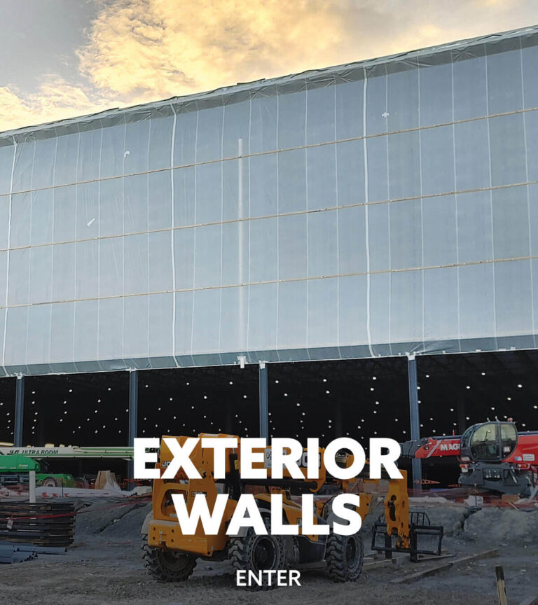 Tuffwrap's Suspended Tarp Barrier System: Superior Interior Tarp ...